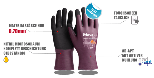 MaxiDry®Elite™ 64-225 & 64-226 - DÜNN. LEICHT. LEISTUNGSSTARK. - Staffl